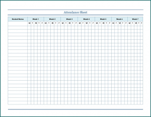 》Free Printable Employee Absence Schedule Template