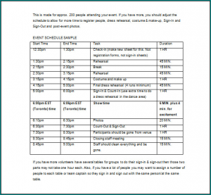 》Free Printable Event Program Template Word