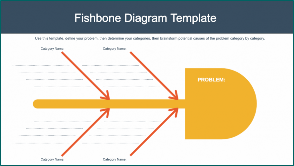 》Free Printable Fishbone Diagram Template