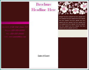 》Free Printable Leaflet Template Word