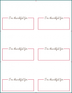 》Free Printable Table Name Cards Template