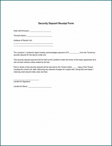 》Free Printable Security Receipt Template