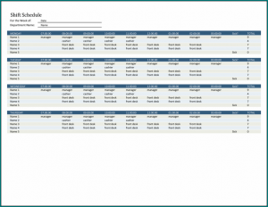 》Free Printable Shift Schedule Template | Bogiolo
