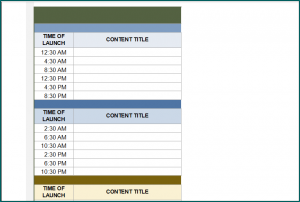 》Free Printable Social Media Post Schedule Template