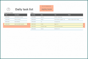 》Free Printable Task List Template Excel