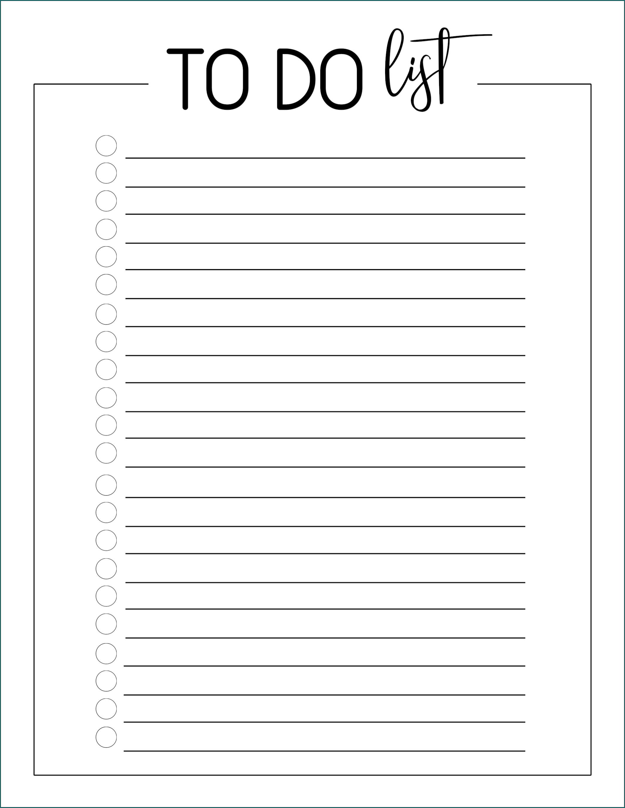 Printable Todo List Flightkol