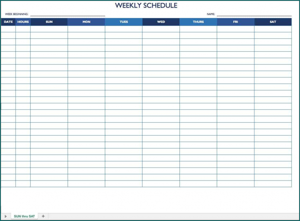 》Free Printable Weekly Employee Schedule Template