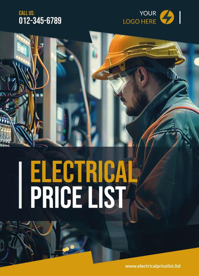 Electrical Price List Free Google Docs Template – gdoc | Bogiolo