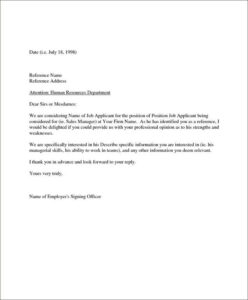 》Employee Recommendation Letter Template from Manager