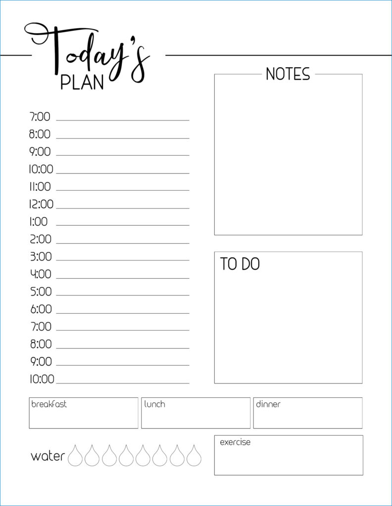 》Daily Planner Template (Ready To Use)