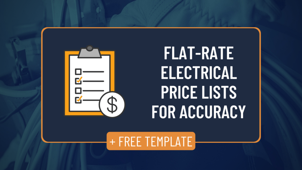 Free Flat-Rate Electrical Price List Template: Create Fast | Bogiolo