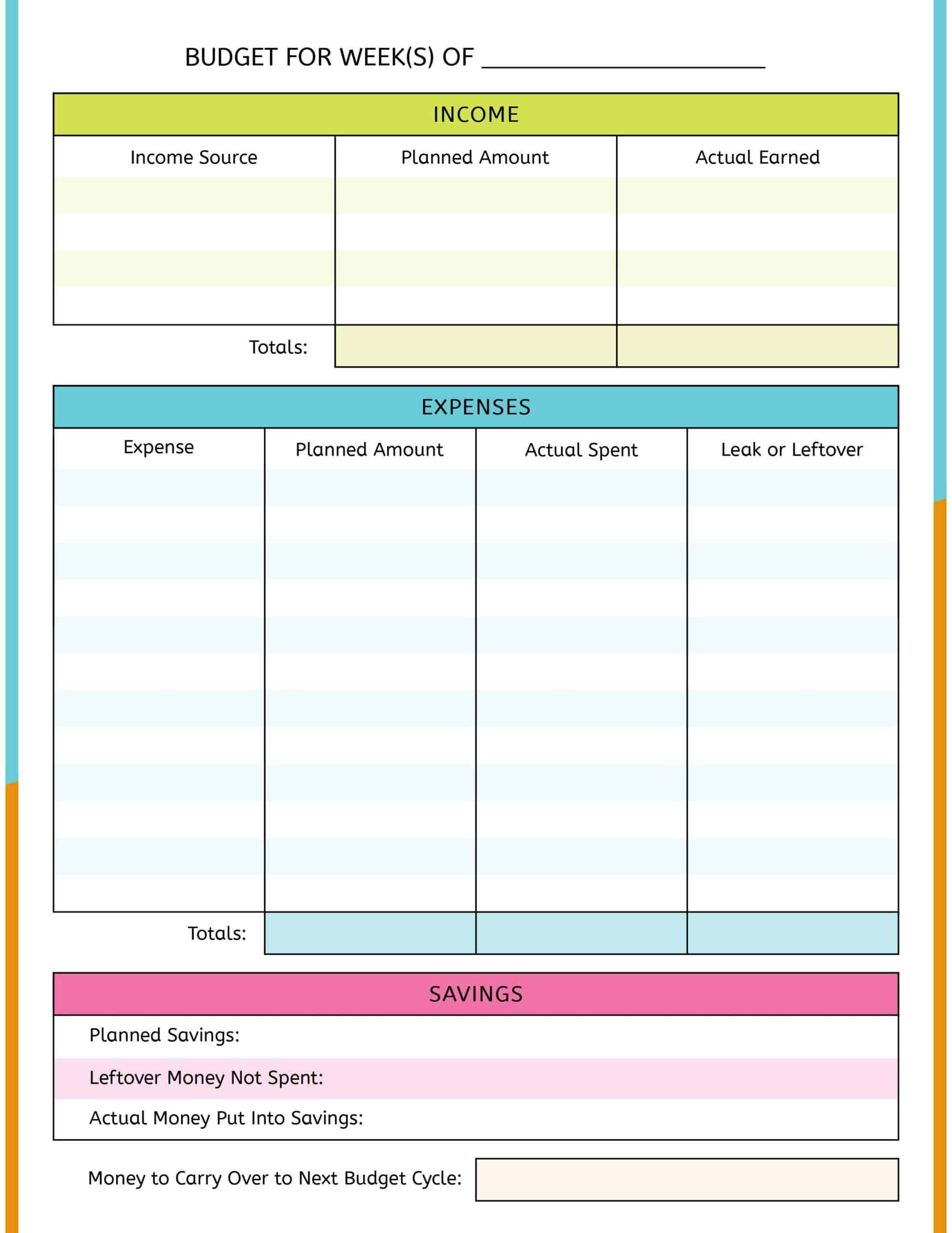 Printable Prom Budget Template Printable Prom Budget Template