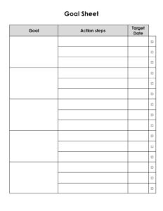 goal chart template sample | Bogiolo