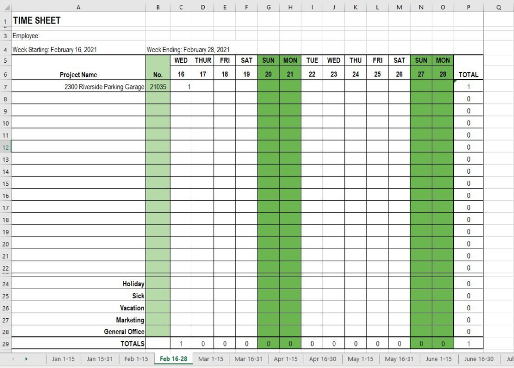 How to extract multiple employee timesheets for project hours | Bogiolo