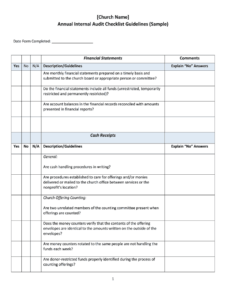 Internal Audit Checklist – Fill Online, Printable, Fillable, Blank ...