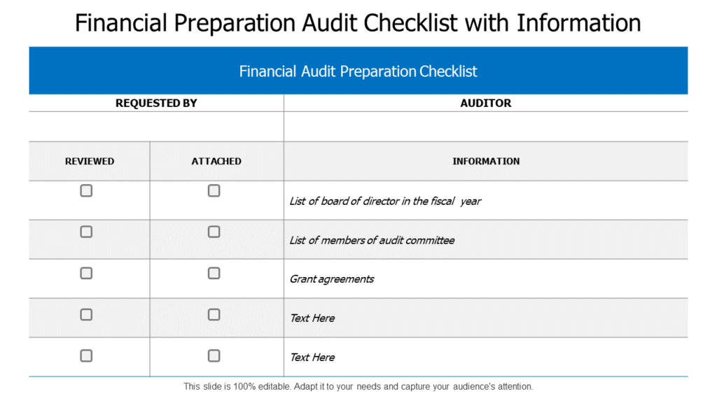 Must-have Financial Audit Checklist Templates with Examples and | Bogiolo