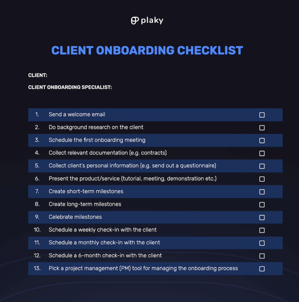 -Step Client Onboarding Process (+ Checklist and Template) | Bogiolo