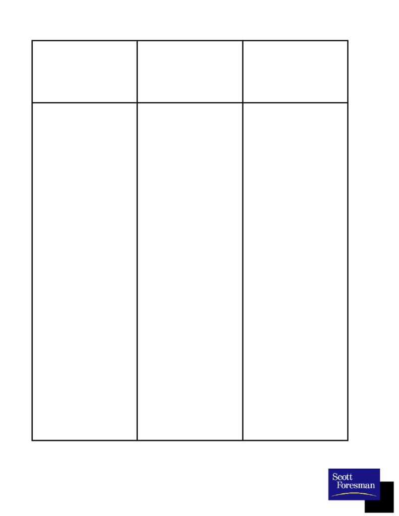 》Printable T-Chart Template (Word)